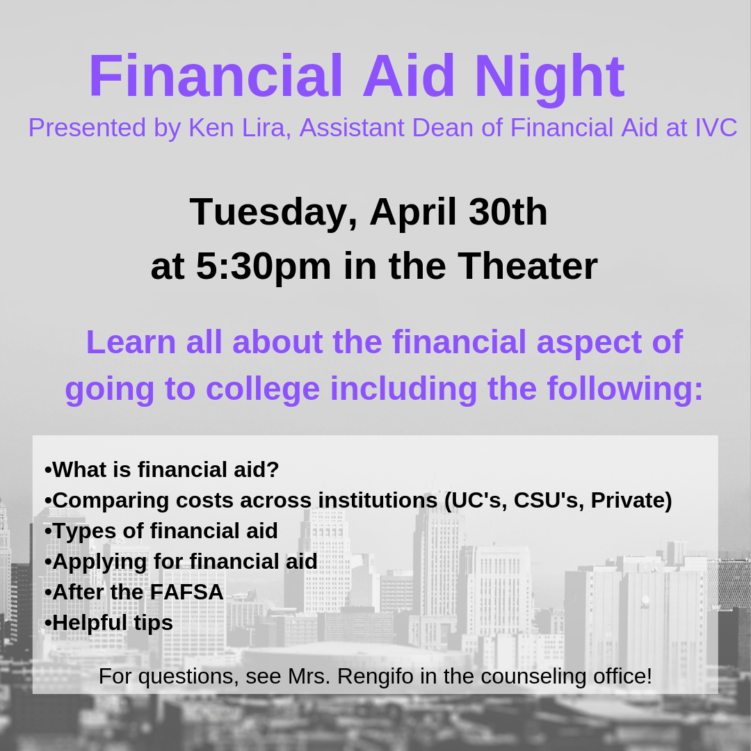 Financial Aid Night | Portola High School